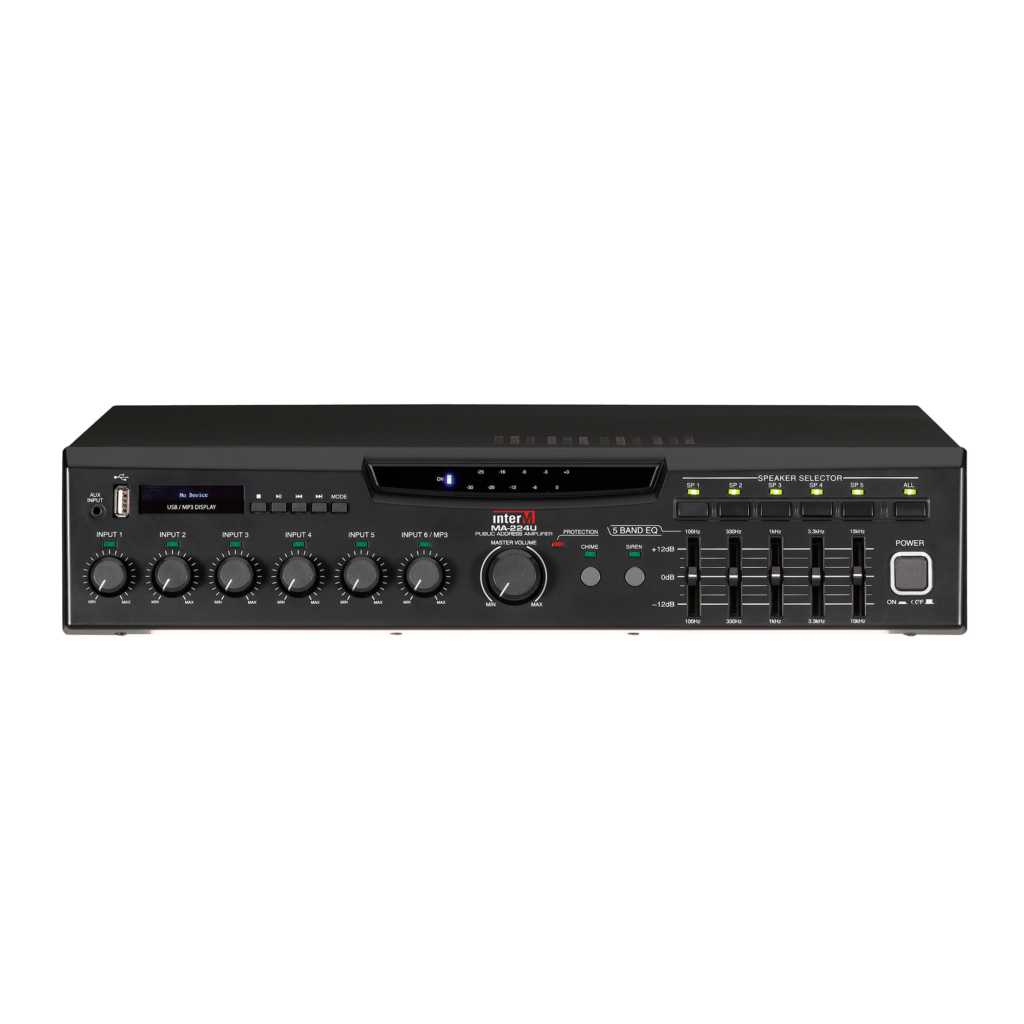 InterM MA-224U 240W Public Address Mixing Amplifier with USB Input – Decibel Trading